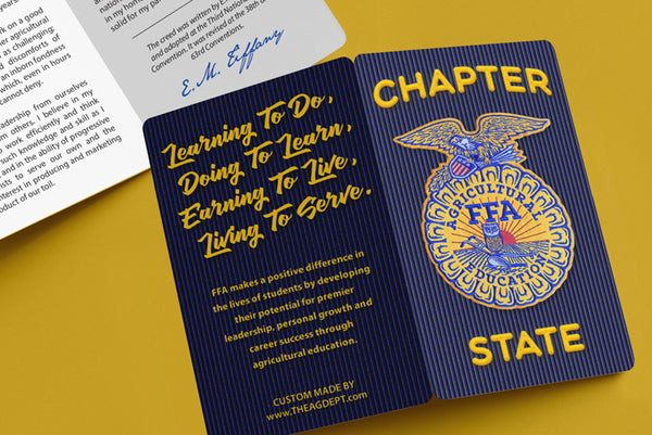 Custom FFA Chapter Pocket Cards - Next Level Livestock Camps