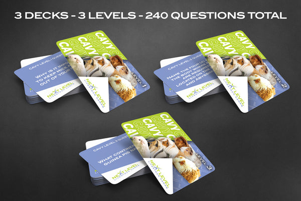 3 Deck Multi-Level Cavy Flashcard Bundle - Next Level Livestock Camps