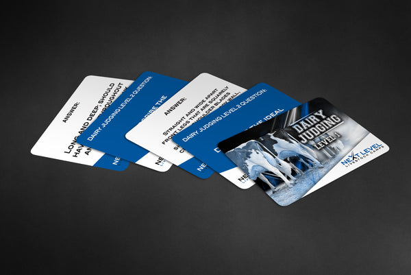 3 Deck Set - Dairy Judging Flashcard Bundle - Next Level Livestock Camps