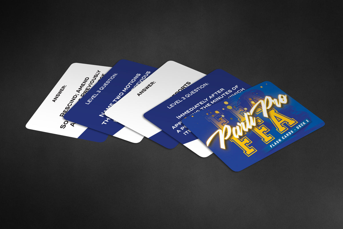 FFA Parliamentary Procedure Contest Flashcard Bundle - 3 Deck Set ...