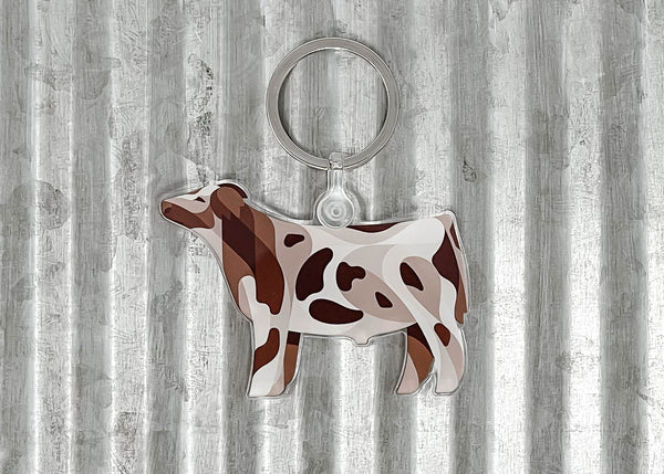 SHORTHORN KEYCHAIN / STICKER COMBO - Next Level Livestock Camps