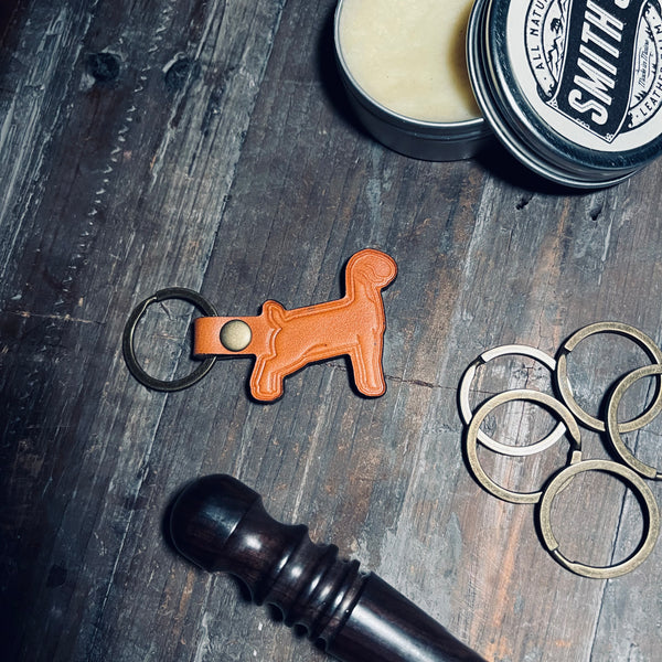 LEATHER MARKET GOAT KEYCHAIN - Next Level Livestock Camps