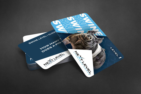 3 Deck Multi-Level Swine Showmanship Flashcard Bundle - Next Level ...